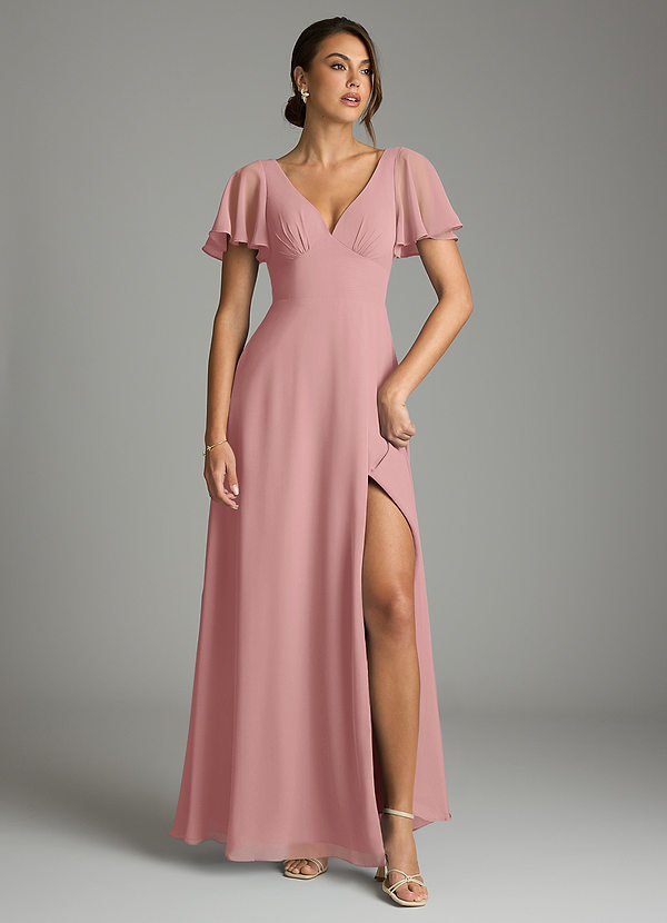Azazie Kimber Dusty Rose Bridesmaid Dresses | Azazie CA