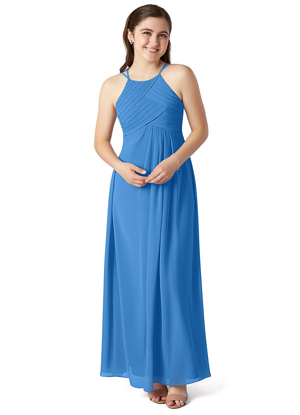 Blue Jay Azazie Ginger Allure JBD Junior Bridesmaid Dresses | Azazie