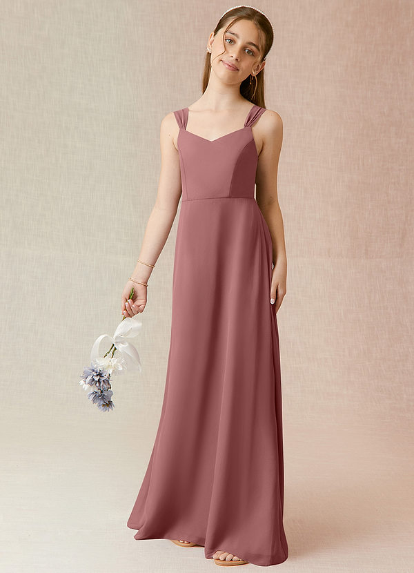 Azazie Denice Junior Bridesmaid Dress in Desert Rose | Azazie