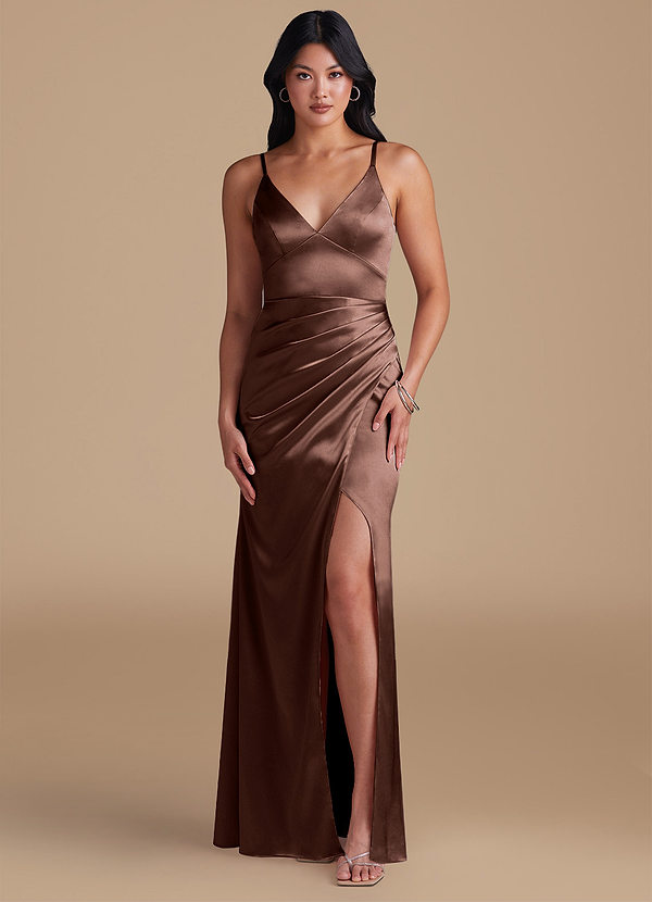 Azazie Shania Espresso Bridesmaid Dresses | Azazie