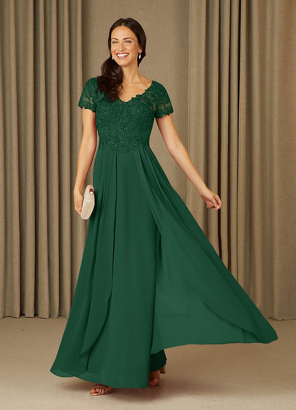 Dark Green Dune Mother of the Bride Dress Try-on Dress Sample Dress ...