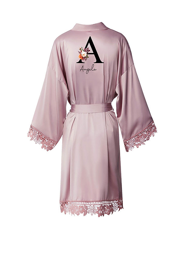Dusty Rose Custom Party Bride Robe Robes | Azazie
