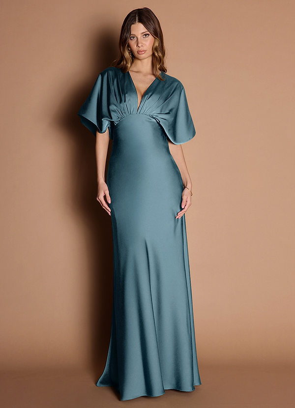 Lavinia Azure Blue Dress | Azazie