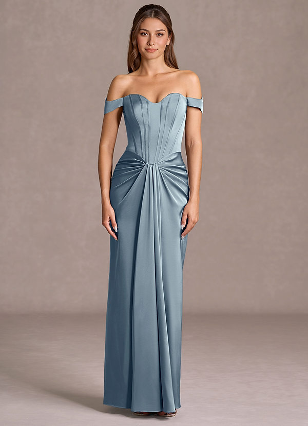 Lorelei Powder Blue Maxi Dress | Azazie CA