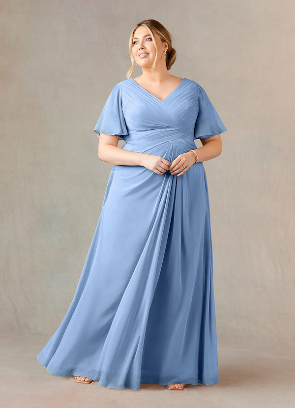 Steel Blue Plus Size Mother of the Bride & Groom | Azazie