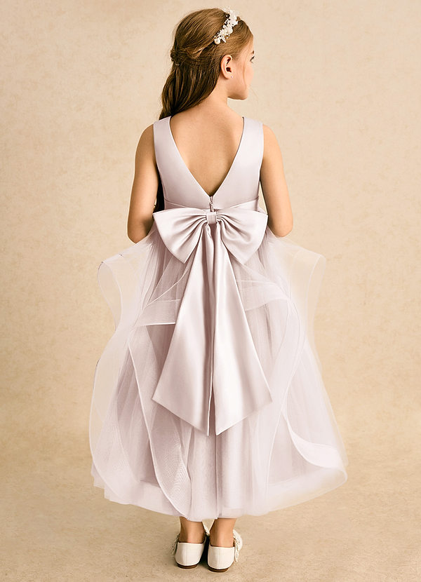 Azazie Vana Rose Petal Ball-Gown Bow Tulle Dress | Azazie