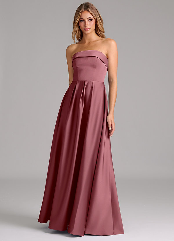 Azazie Lucienne Desert Rose Bridesmaid Dresses Azazie