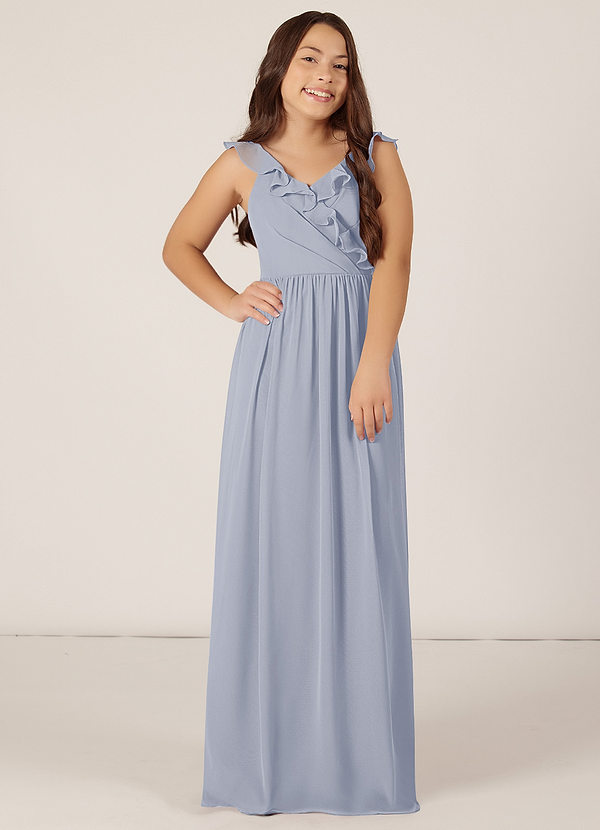 Lavande Poudrée Azazie Gale JBD Robes de demoiselle d'honneur junior ...