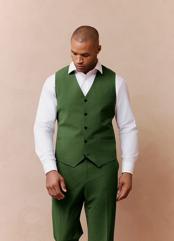 James Olive Structured Stretch Suit Vest | Classic Short Suit Vests ...