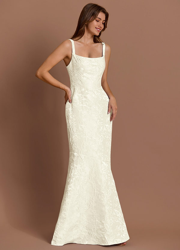 Jennifer Cream Maxi Dress | Azazie CA