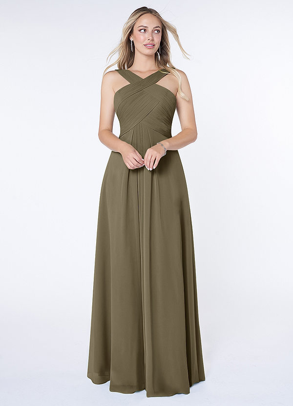 Azazie Kaleigh Willow Green Bridesmaid Dresses | Azazie