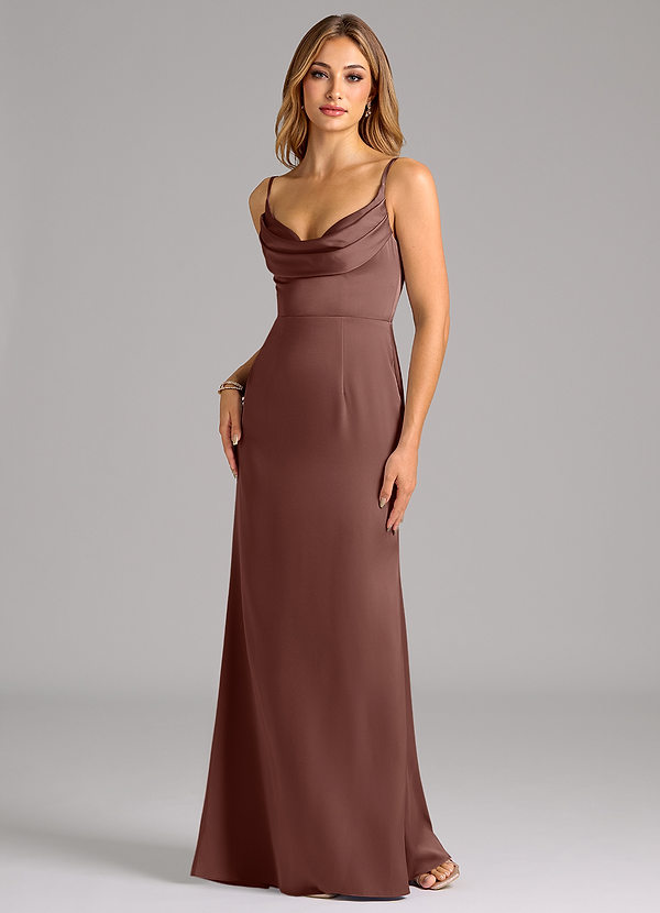 Azazie Aimee Espresso Bridesmaid Dresses | Azazie CA