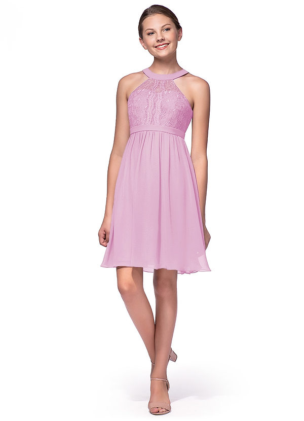 Rose Bonbon Azazie Andalise Robes de demoiselle d'honneur junior | Azazie