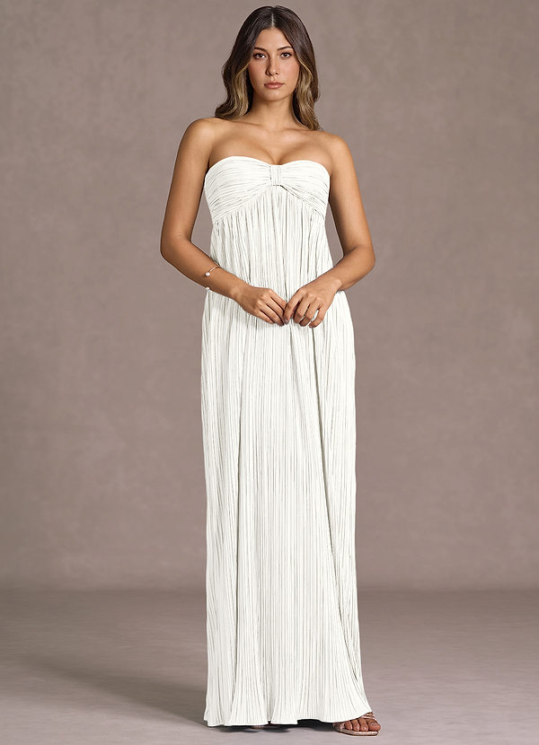 Robe Longue Blanc Lana | Azazie