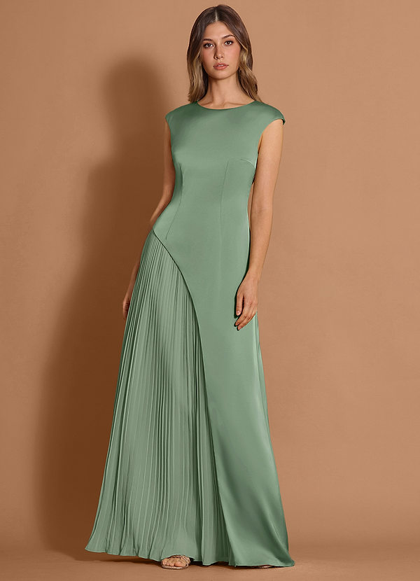 Idara Matcha Maxi Dress | Azazie CA