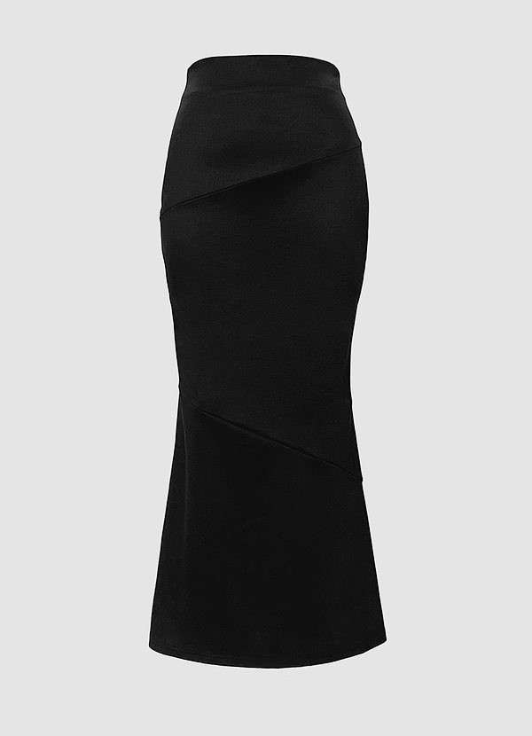 Navy Blue Dark Night Shine Navy Blue Pencil Midi Skirt Dresses | Azazie