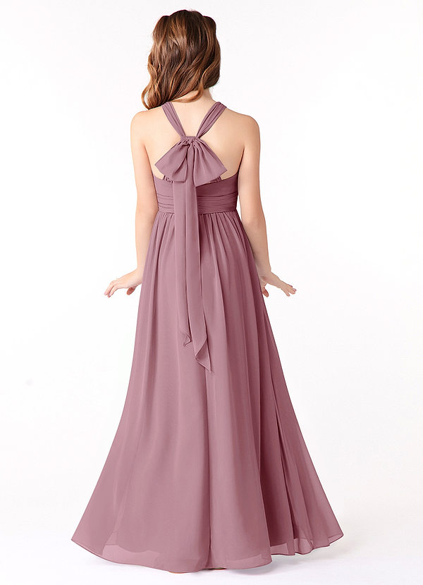 Azazie Jaylah Junior Bridesmaid Dress in Vintage Mauve | Azazie AU