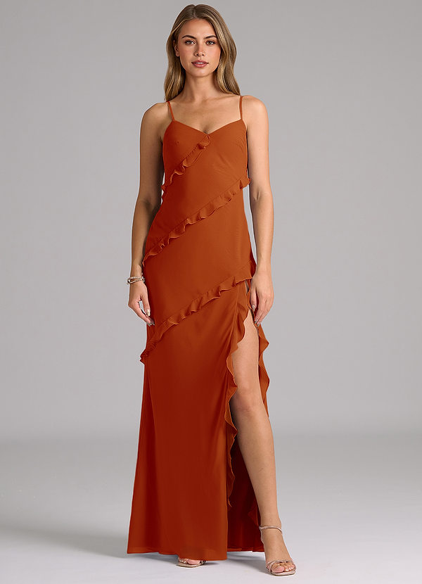 Azazie Nancie Paprika Bridesmaid Dresses | Azazie