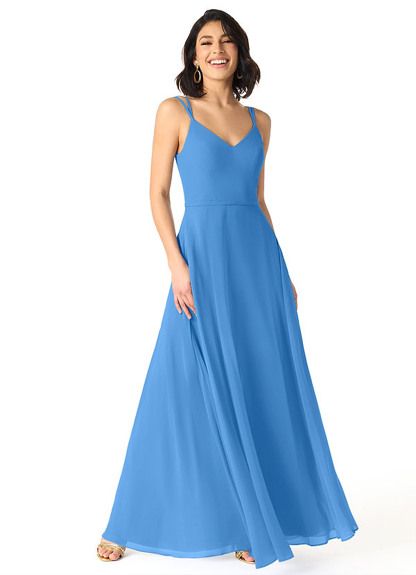 Azazie Janine Blue Jay Bridesmaid Dresses | Azazie UK