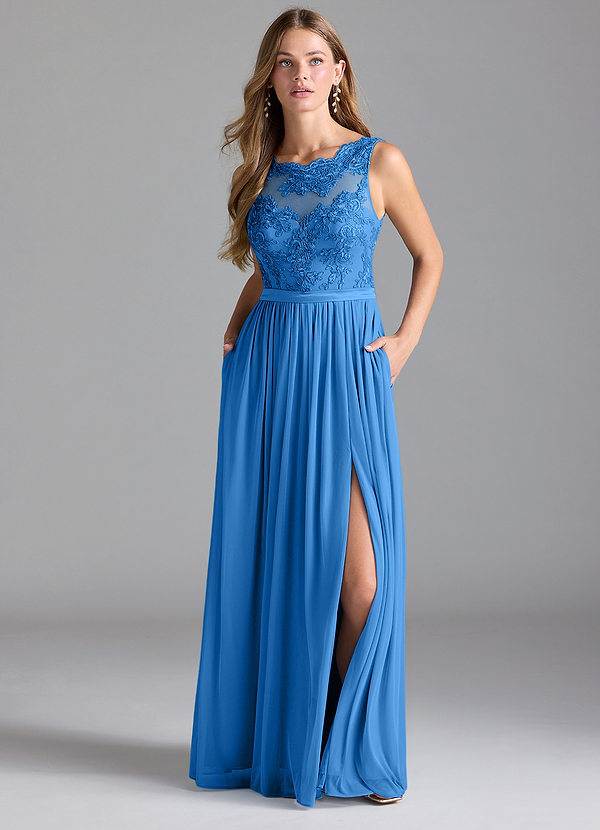 Azazie Elly Blue Jay Bridesmaid Dresses | Azazie CA