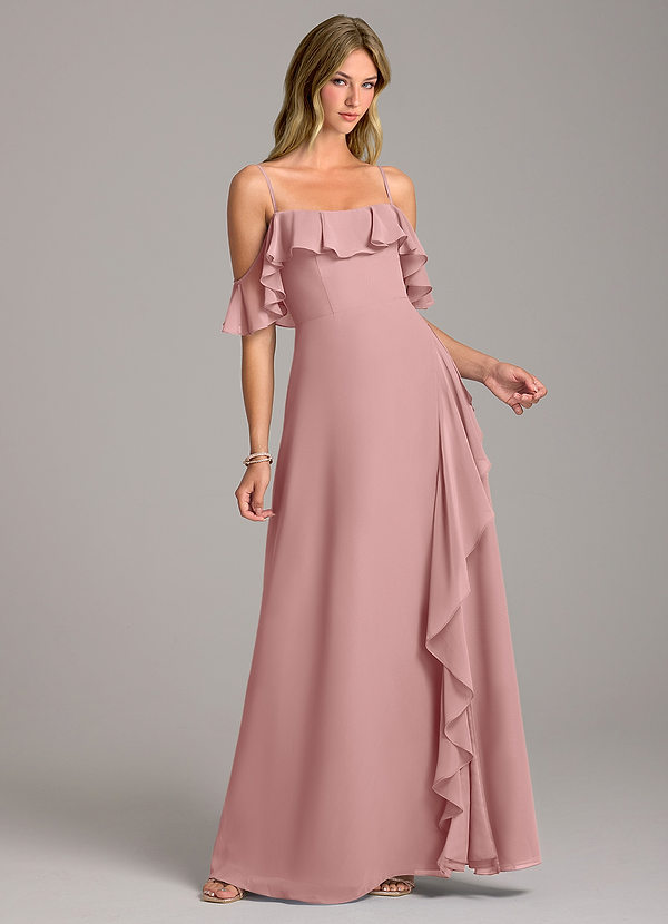 Azazie Aubrie Dusty Rose Bridesmaid Dresses | Azazie UK
