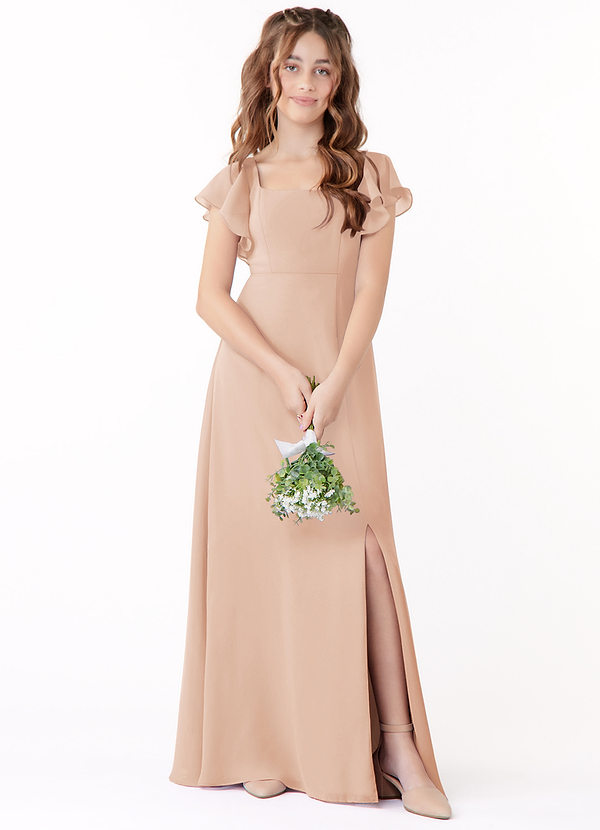 Azazie Bondi Junior Bridesmaid Dress in English Rose | Azazie
