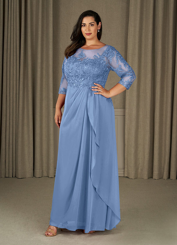 Steel Blue Plus Size Mother of the Bride & Groom | Azazie