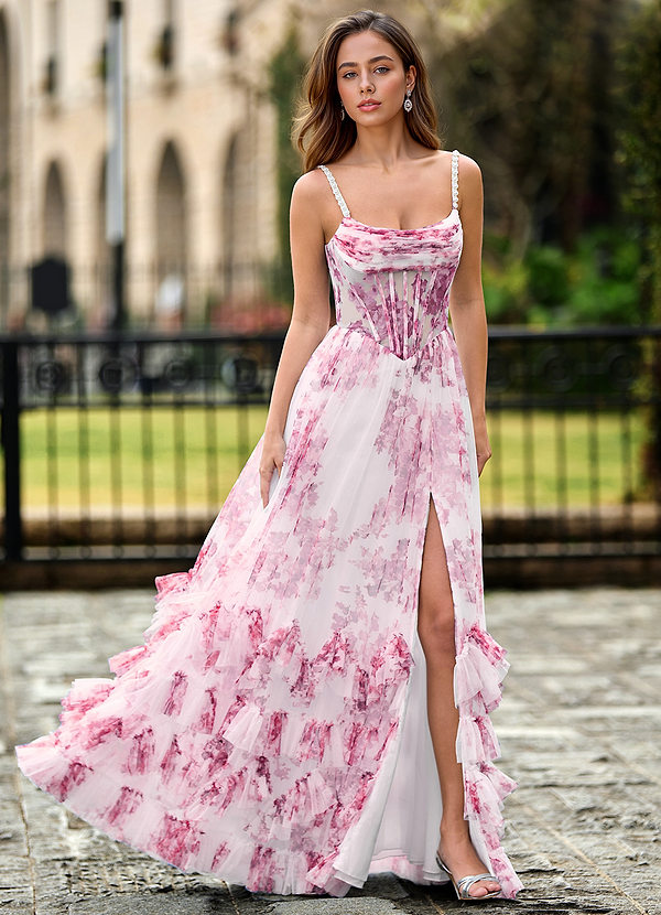 Pomeappy Pink Tulle Prom Dress Prom and Homecoming Dresses | Azazie AU
