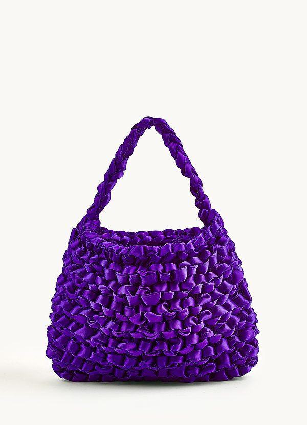 Violet Sac à main en crochet avec ruban Bags | Azazie CA