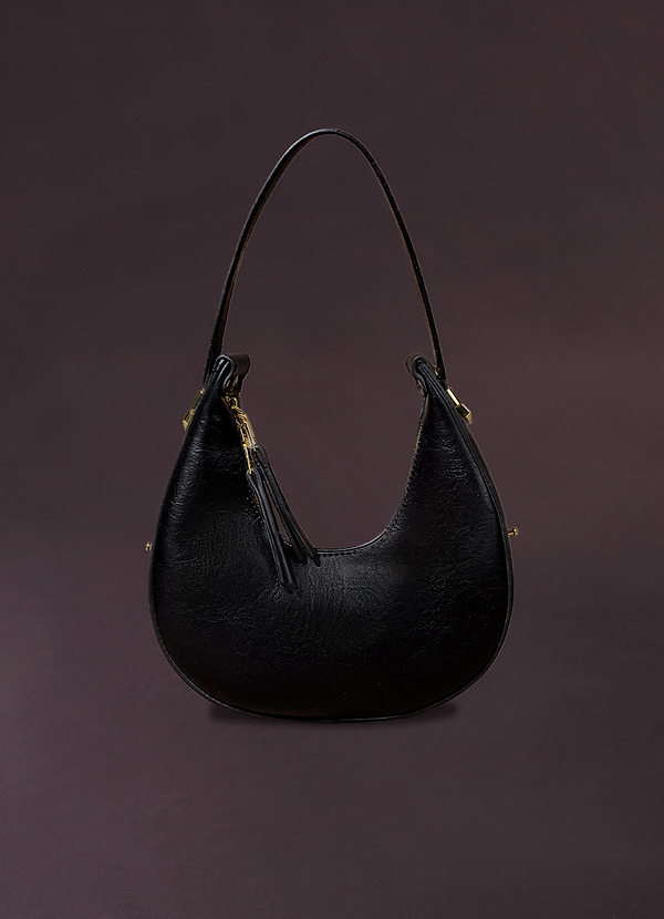 Black Black Crescent Underarm Bag Bags | Azazie