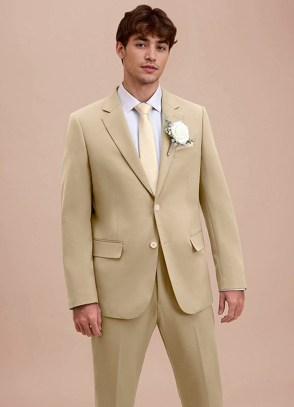 Ethan Champagne Refined Weave Suit Jacket | Classic Short Suit Jackets ...
