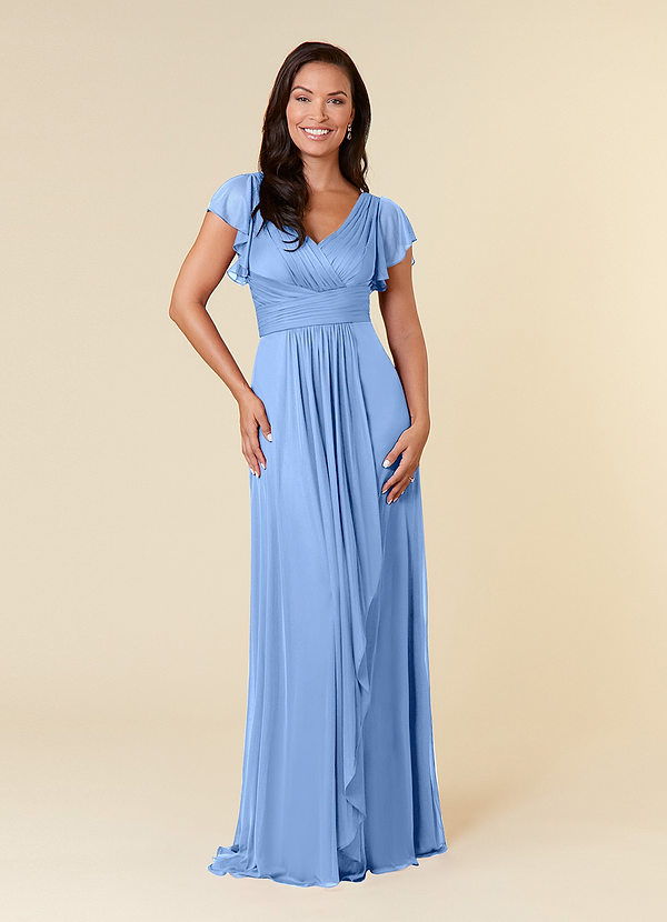 Acier Bleuté Robe mère de la mariée Azazie Reneya Mère de la mariée ...