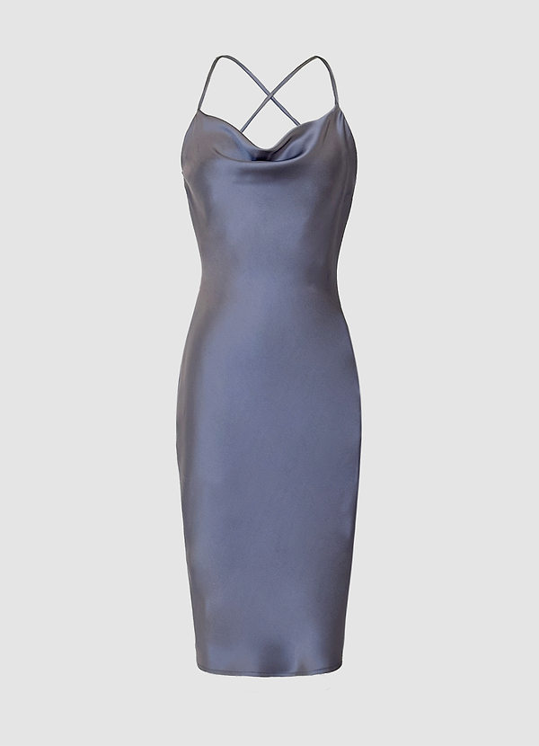 Galactic Blue Charlotte Dream Galactic Blue Midi Dress Dresses | Azazie