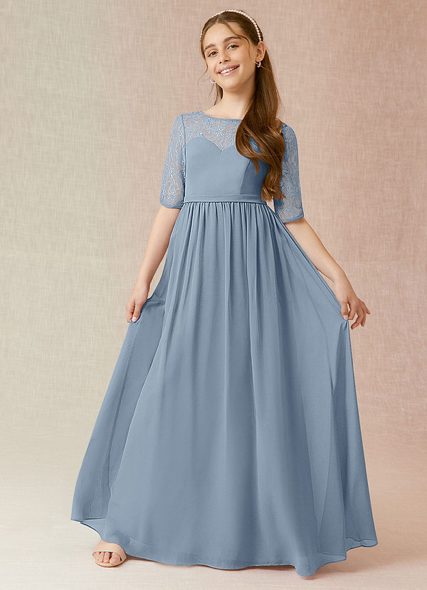 Dusty Blue Briar Rose JBD Try-on Dress Sample Dress Junior Bridesmaid ...