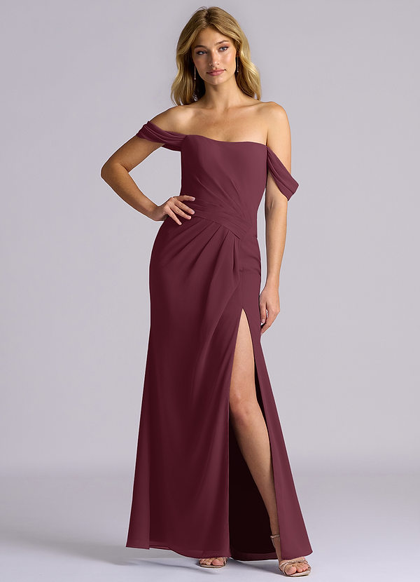 Azazie Heidi Cabernet Bridesmaid Dresses | Azazie