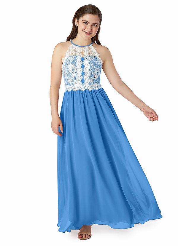 Blue Jay Azazie Elia Junior Bridesmaid Dresses | Azazie