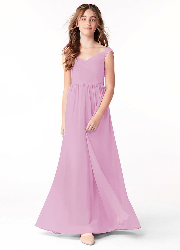 Candy Pink Azazie Camilla JBD Junior Bridesmaid Dresses | Azazie