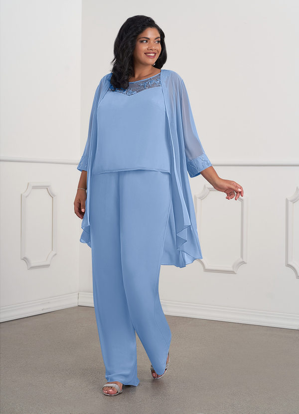 Steel Blue Plus Size Mother of the Bride & Groom | Azazie