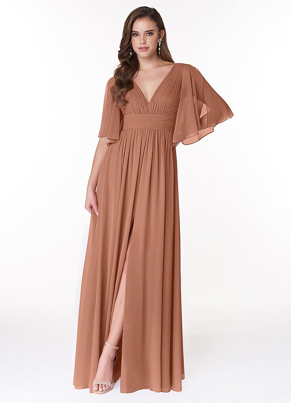 Azazie Temeka Bronzer Bridesmaid Dresses | Azazie