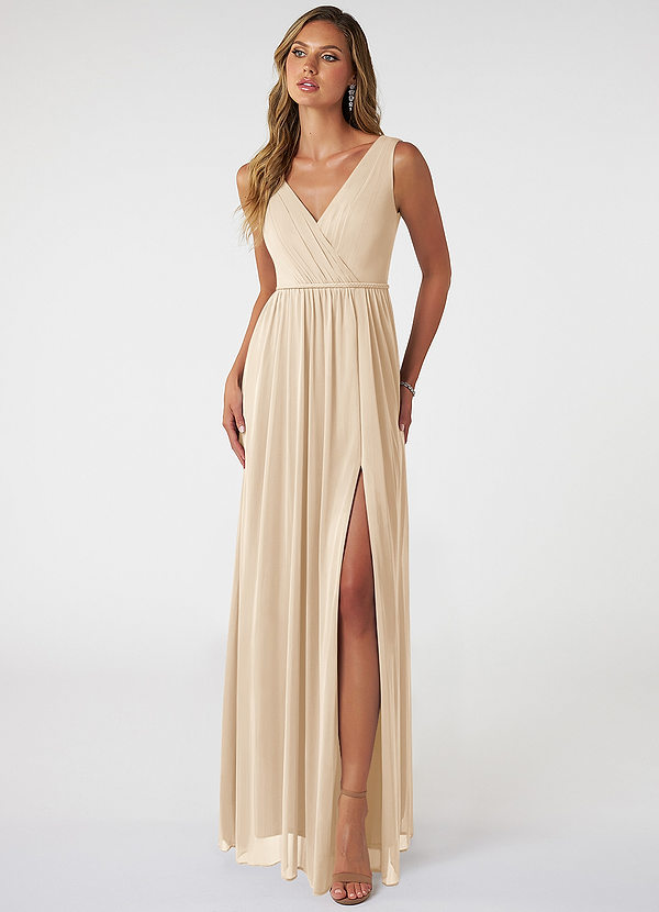Champagne Azazie Tanicia Robes de demoiselle d'honneur | Azazie