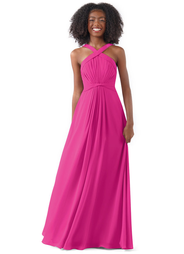 Fuchsia Azazie Anthea JBD Junior Bridesmaid Dresses | Azazie