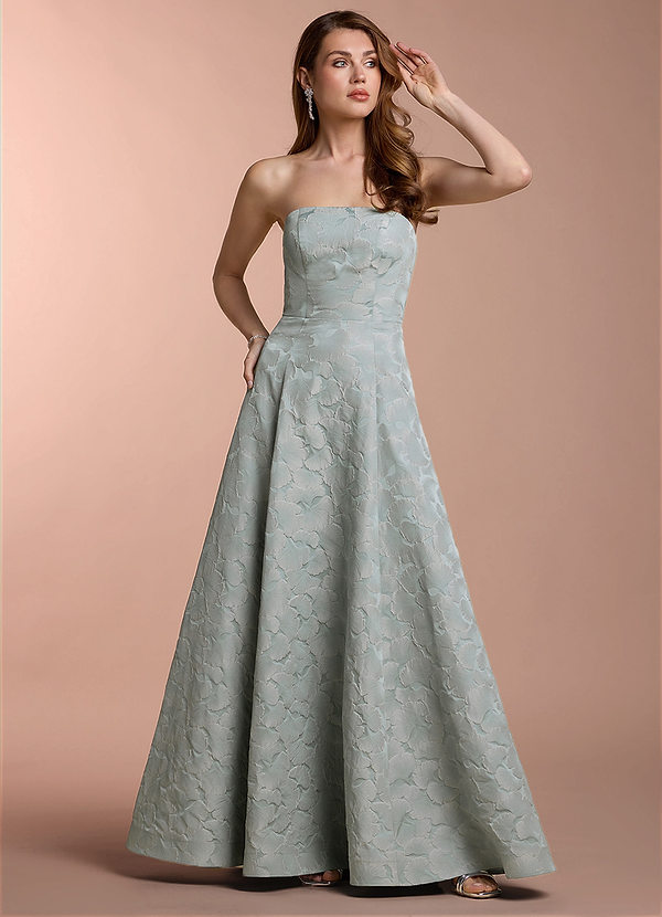 Mae French Blue Gown | Azazie AU
