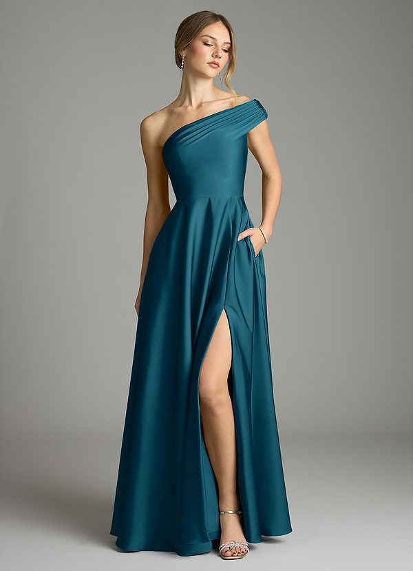 Azazie Melanie Ink Blue Bridesmaid Dresses | Azazie