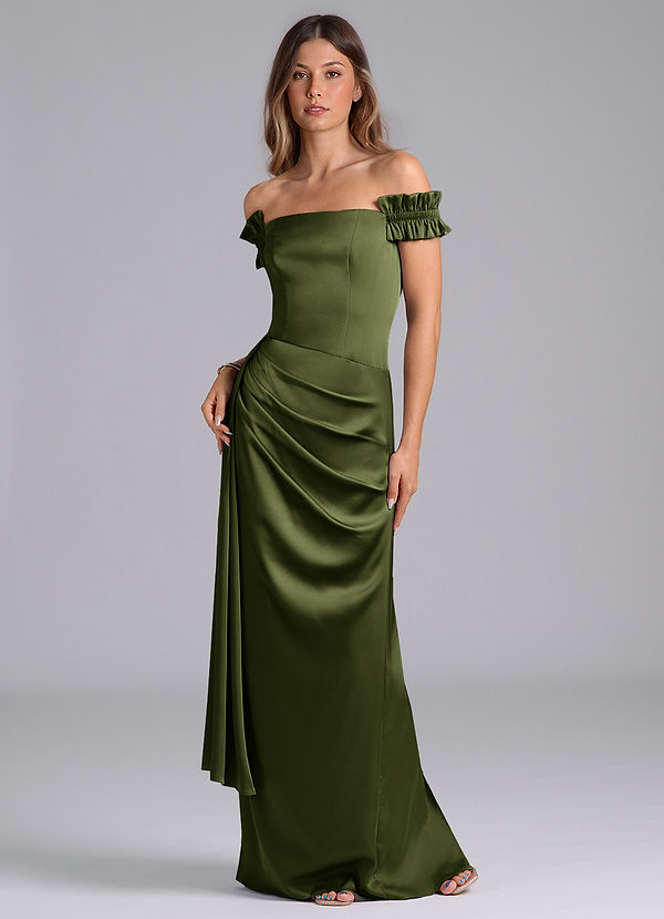 Azazie Kalysia Olive Bridesmaid Dresses | Azazie CA