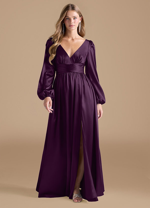 Azazie Norah Plum Bridesmaid Dresses | Azazie CA