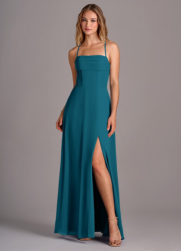 Azazie Carolyn Ink Blue Bridesmaid Dresses | Azazie