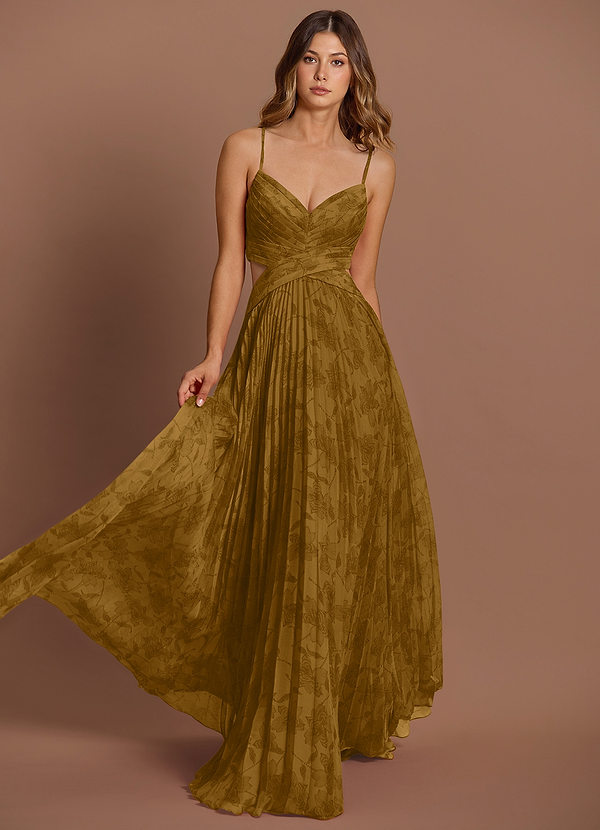 Mariselle Coco Multi Pleated Maxi Dress | Azazie