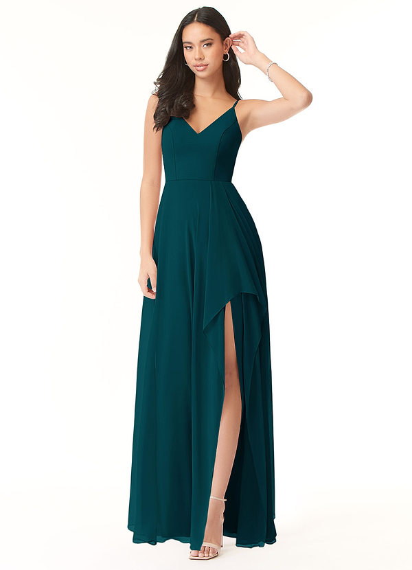 Azazie Collette Pine Bridesmaid Dresses | Azazie CA