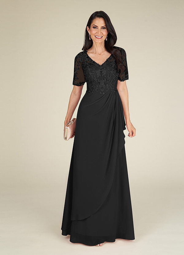 Black Azazie Amedeus Mother of the Bride Dress Mother of the Bride ...