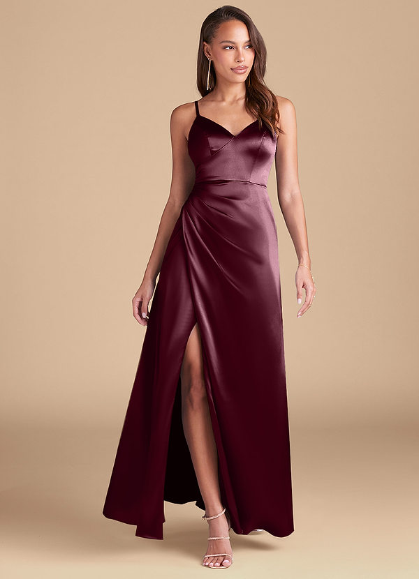 Azazie Marchella Cabernet Bridesmaid Dresses | Azazie CA